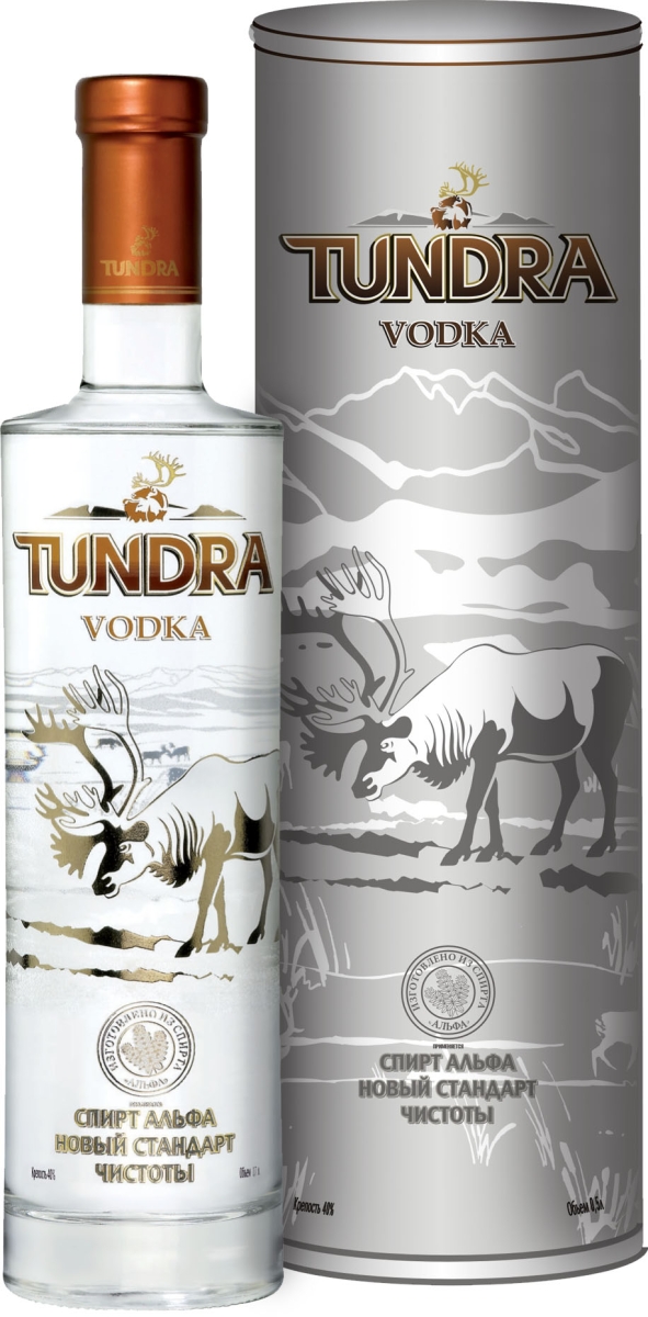 Vodka Tundra in Geschenktube bestellen in Vodka Shop
